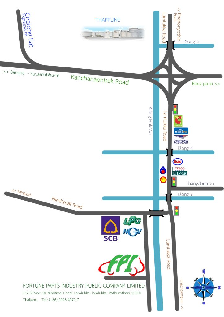 MAP - FORTUNE PARTS INDUSTRY PUBLIC COMPANY LIMITED